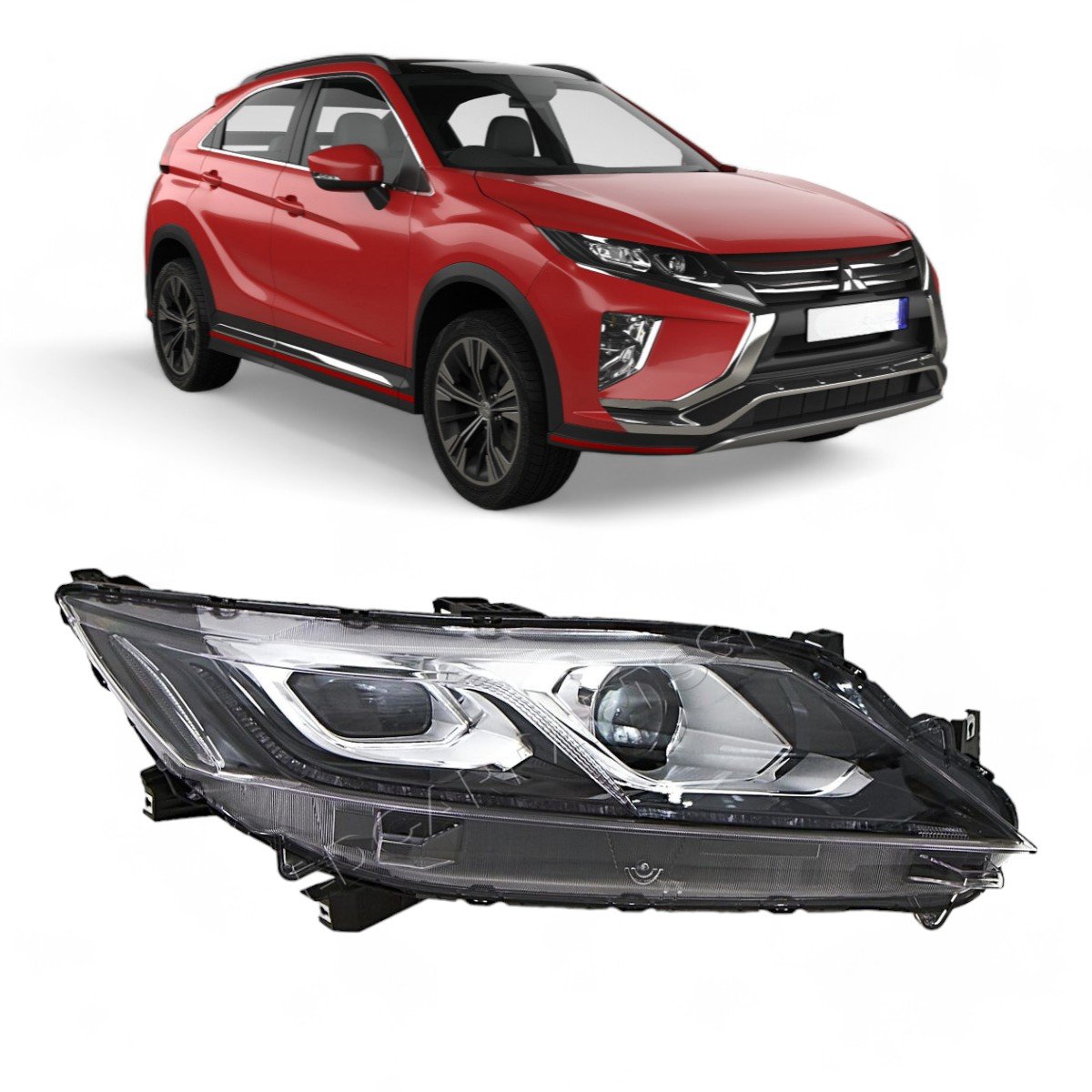 Par Farol Eclipse Cross 2019 a 2022 LED