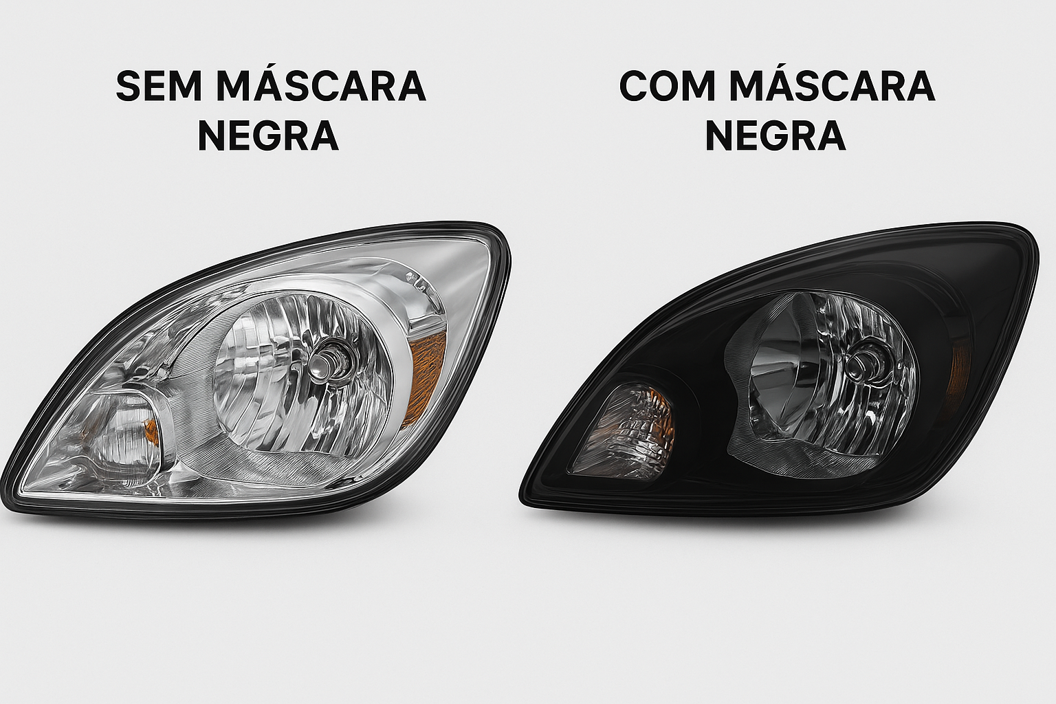 Farol com ou sem Máscara Negra Qual a Diferença - Mundo Car Auto Peças